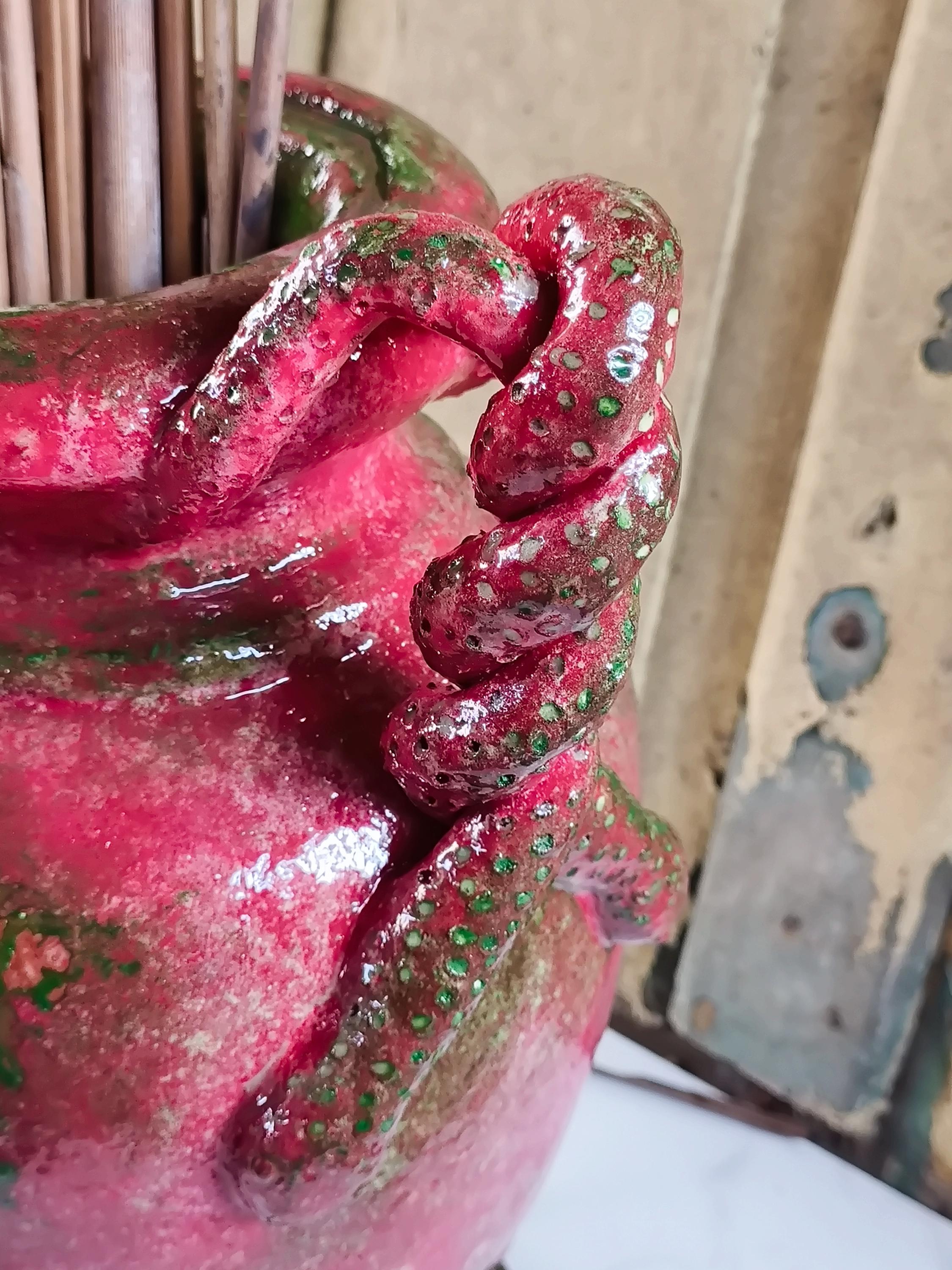 Antique Terracotta Pot - Rustic French Earthenware Vase, Vintage Garden ...