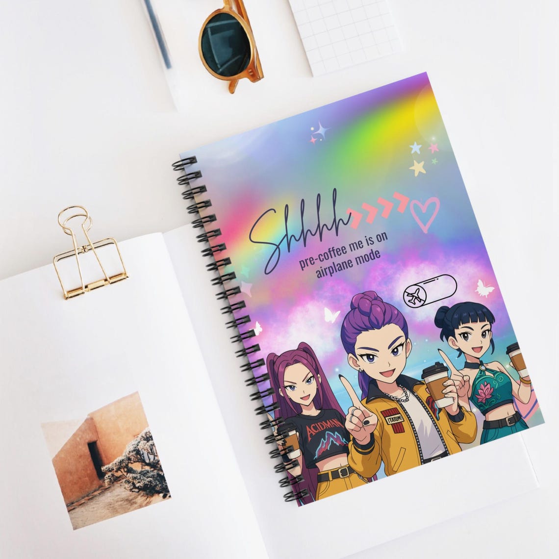 Spiral Notebook - Kpop Demon Hunters Rumi Zoey and Mira, Journal ...