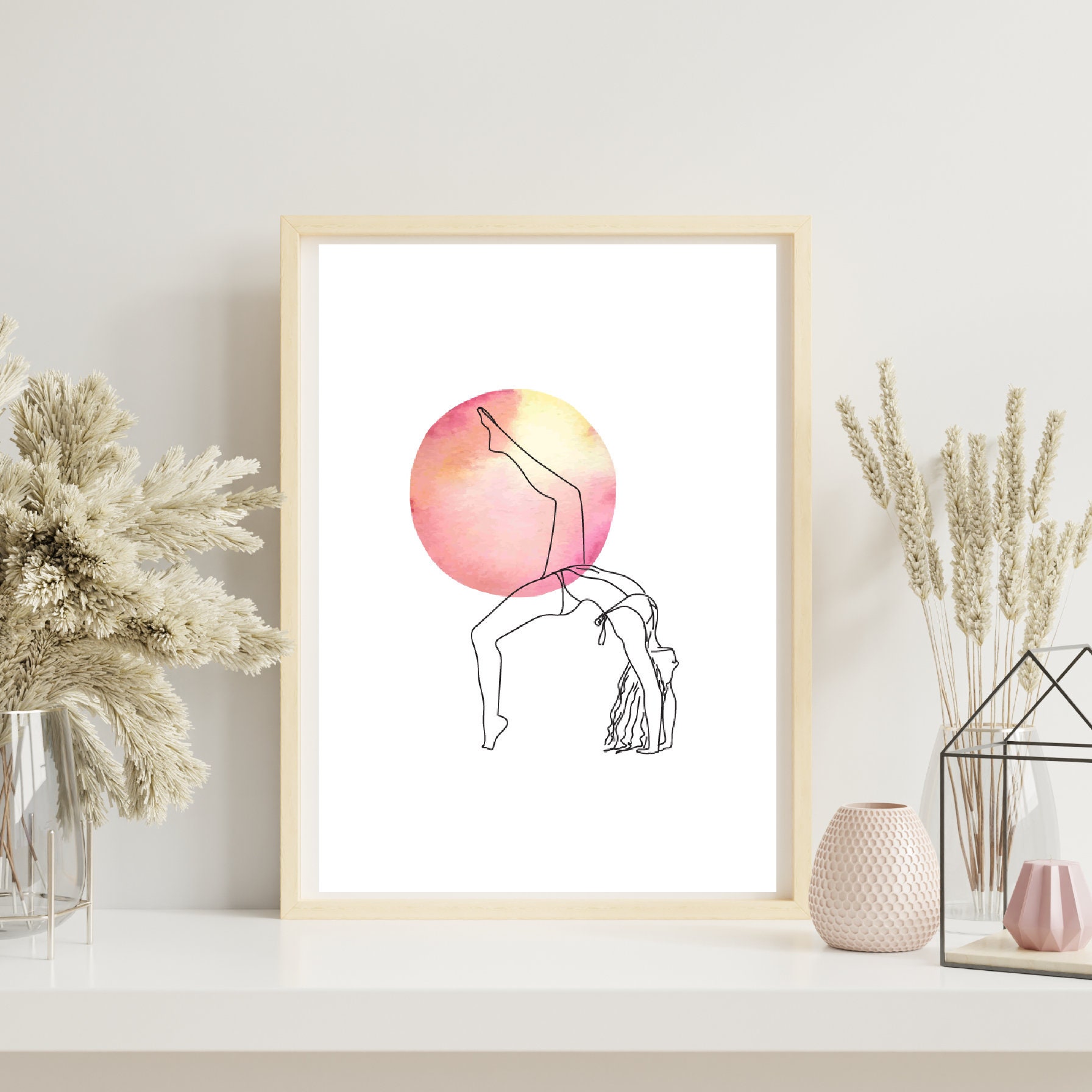 8 Set of Yoga Poses, Yoga Printable Wall Art, Yoga Decor, Yoga Prints ...