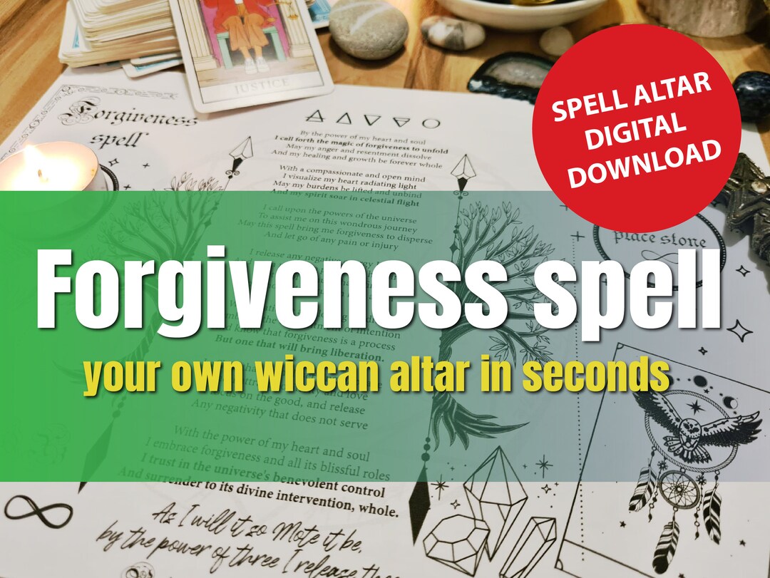 Forgiveness Spell ALTAR DIY Powerful Spell Digital Download, Magic Book ...