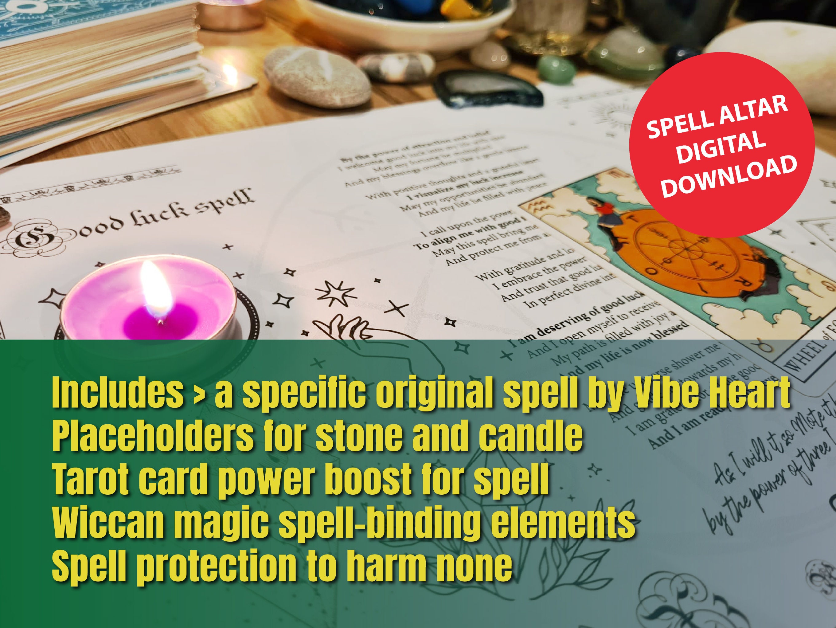 Good Luck, Good Fortune Spell, ALTAR DIY Powerful Spell Digital ...