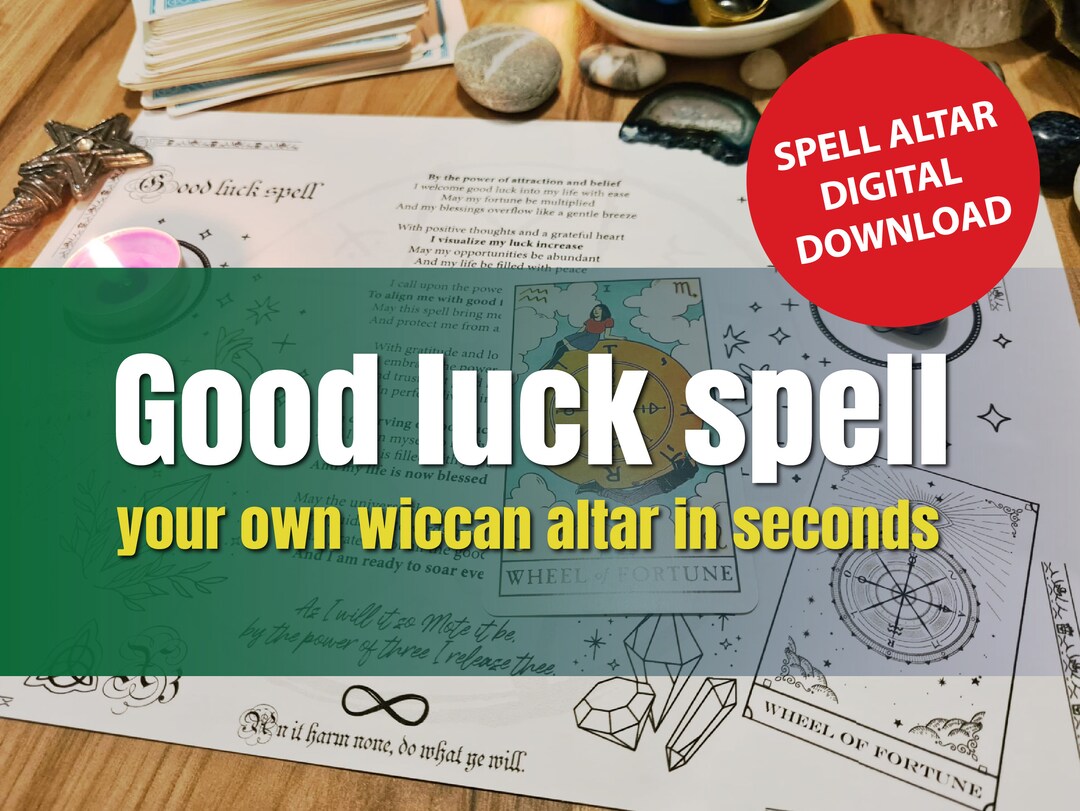 Good Luck, Good Fortune Spell, ALTAR DIY Powerful Spell Digital ...