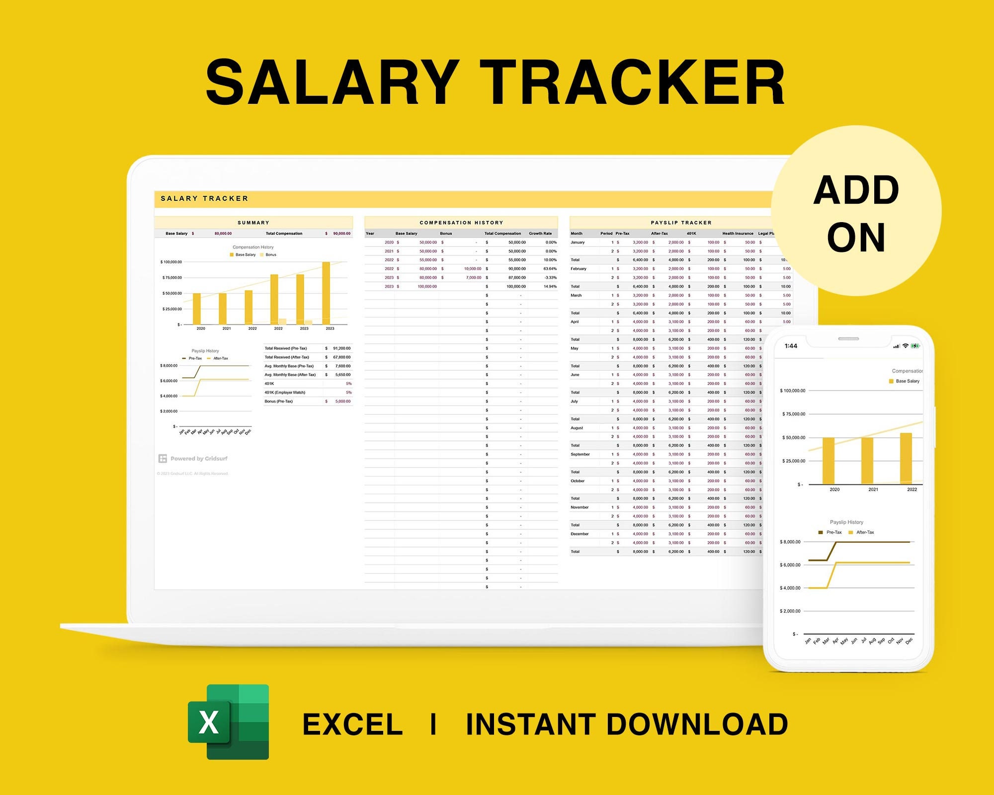 Salary Template Excel