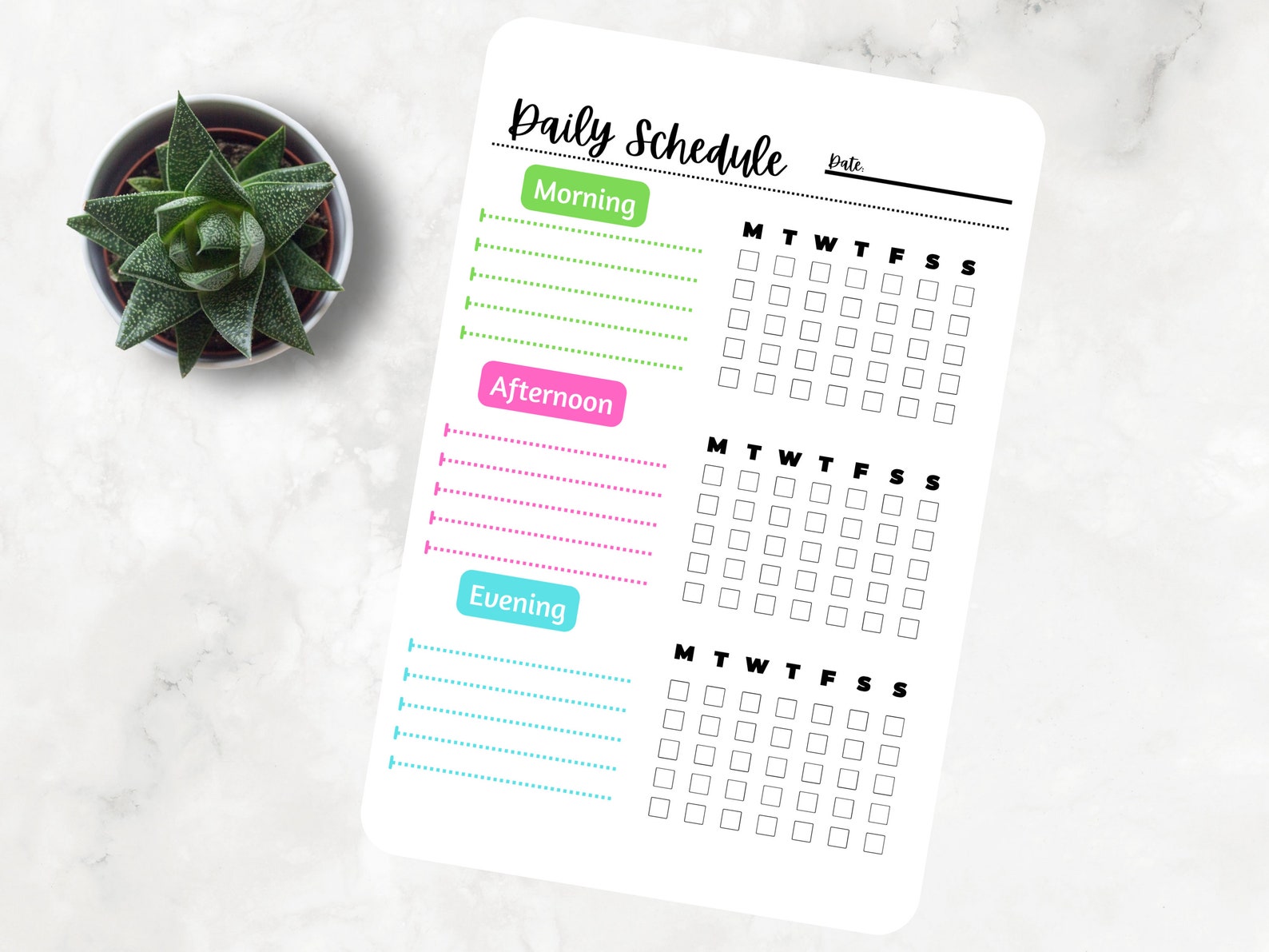 Editable Daily Schedule | Printable | Visual Schedule | iPad Schedule ...
