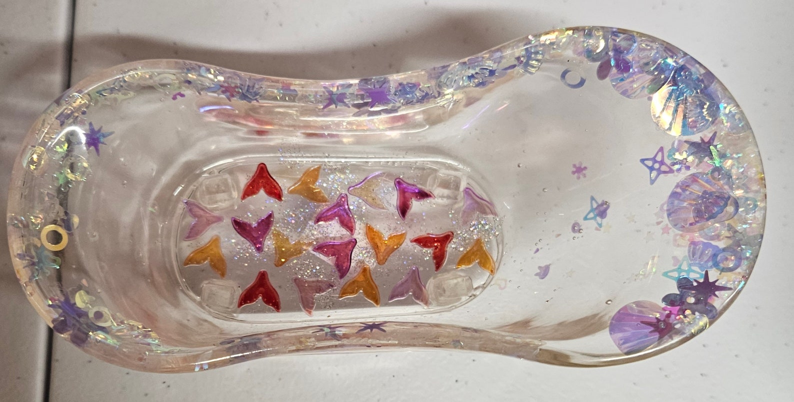 Resin Claw Bathtub Purple With Mermaid / Fish Tail Soup Dish - Etsy