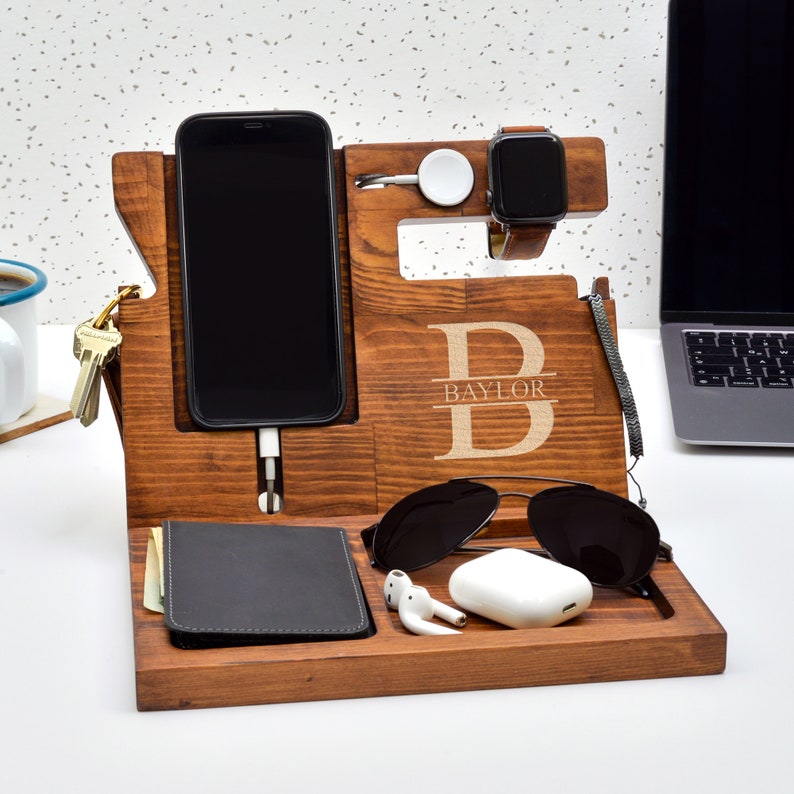 Tech Accessory Custom Docking Station Laser Engraved Phone - Etsy