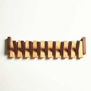 Solid Wood Piano Coat Rack, Wall Mounted Handmade Coat Hat Hanger ...