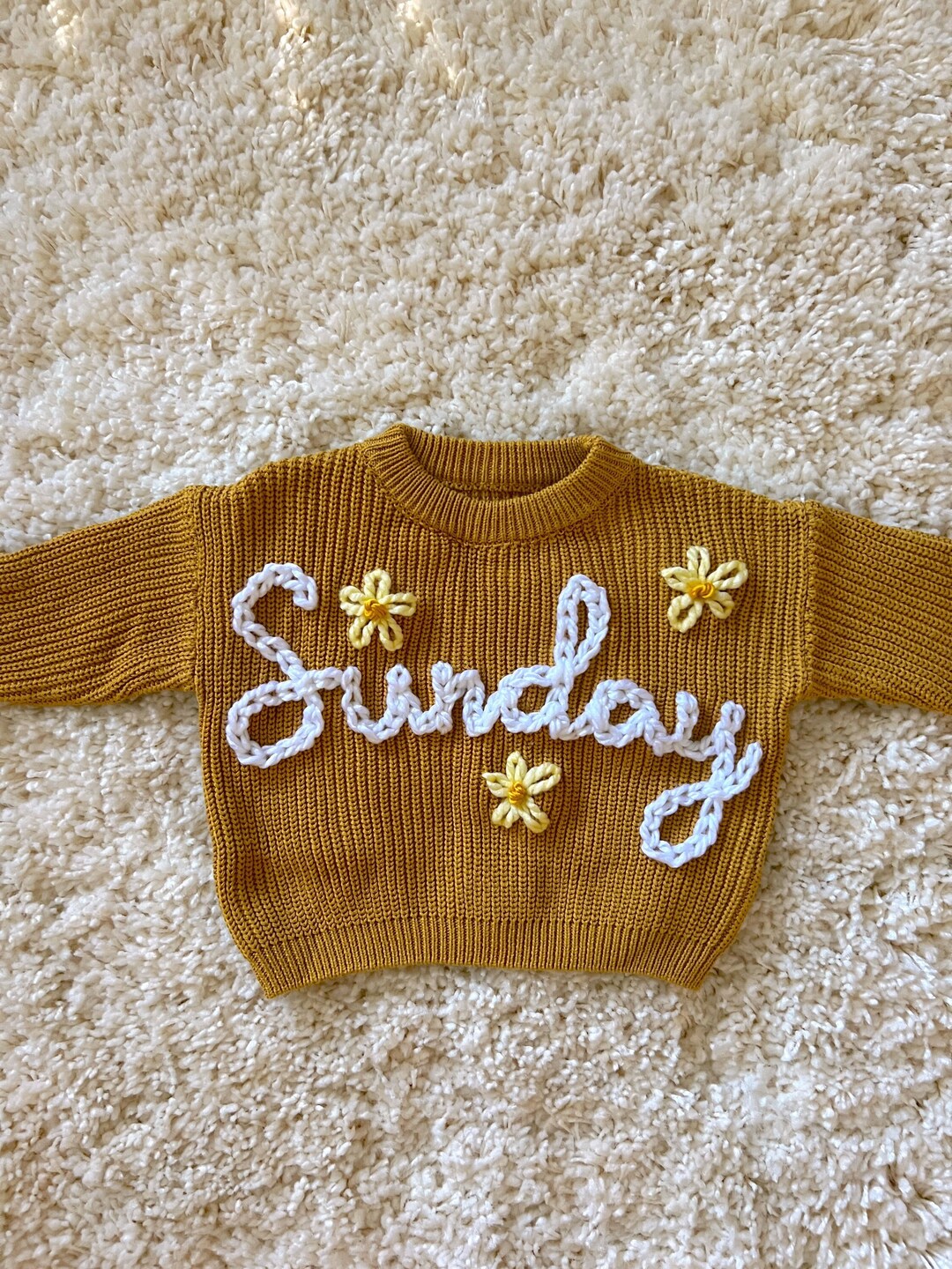 Custom and Personalized Name or Word Hand Embroidered Baby and Toddler ...
