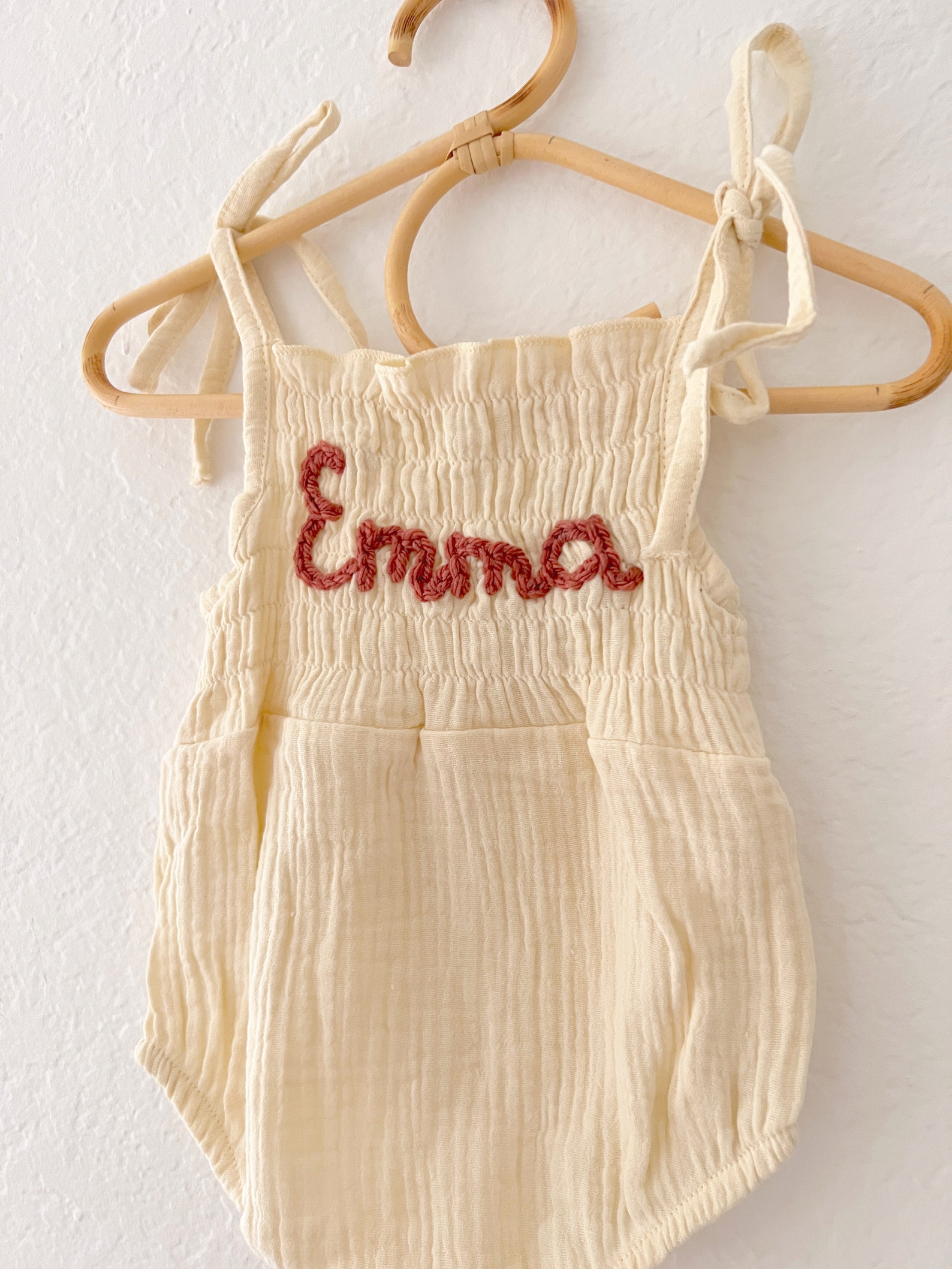 Custom and Personalized Name Embroidered Romper for Baby Girls - Etsy