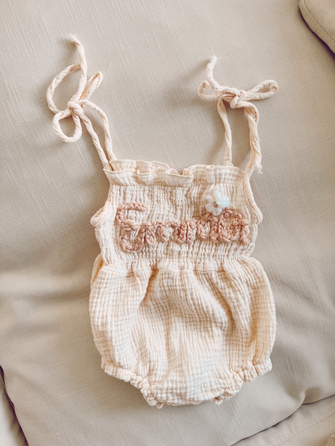 Custom and Personalized Name Embroidered Romper for Baby Girls - Etsy