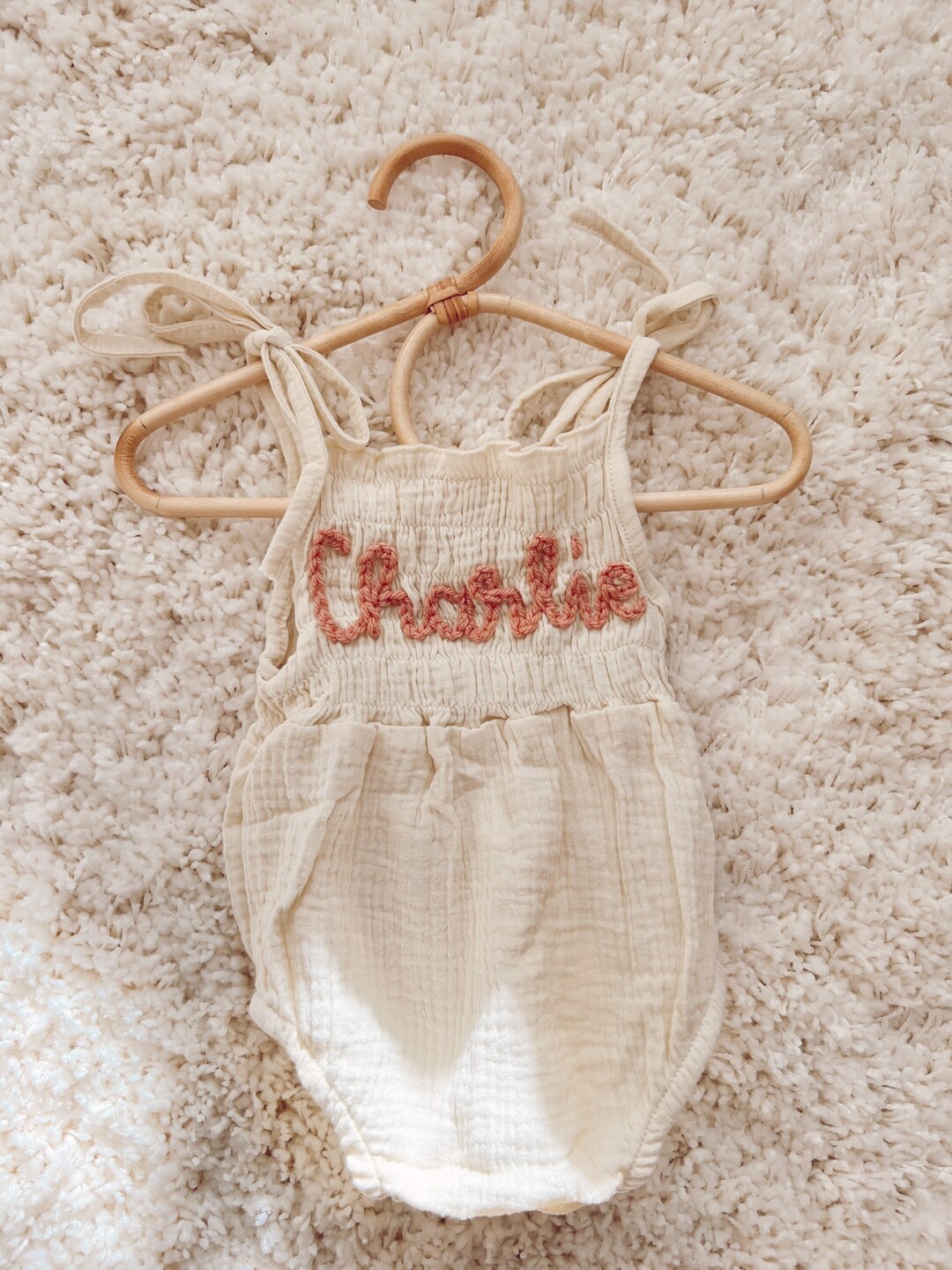Custom and Personalized Name Embroidered Romper for Baby Girls - Etsy