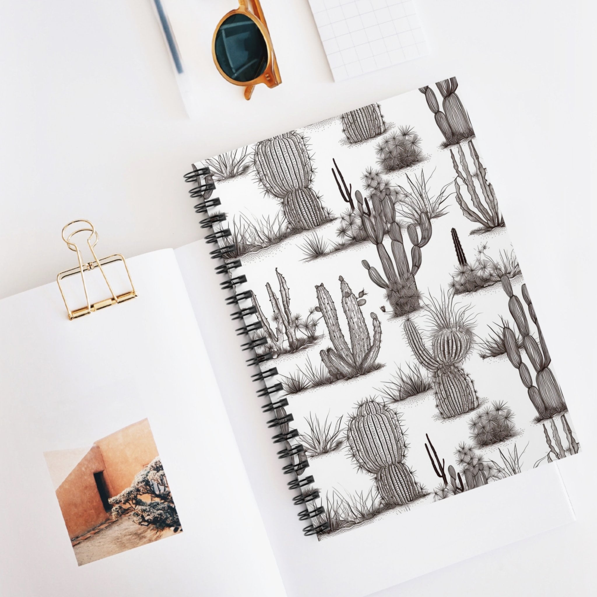 Desert Cactus Cacti Spiral Notebook Cactus Book Prayer Book Desert Sky ...