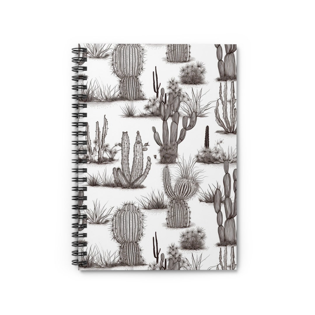 Desert Cactus Cacti Spiral Notebook Cactus Book Prayer Book Desert Sky ...