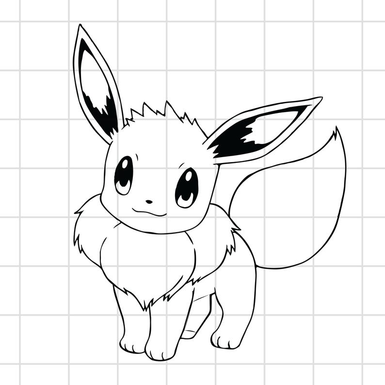 Eevee Svg | Pokemon Eevee Svg | Eevee | Png Cut File | Sticker Svg ...