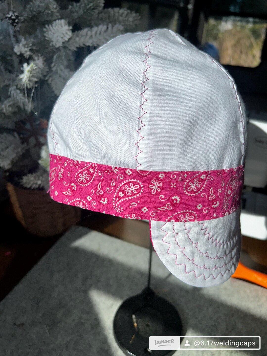 Pink Paisley - Welding Cap - Reversible - 100% Cotton - Etsy