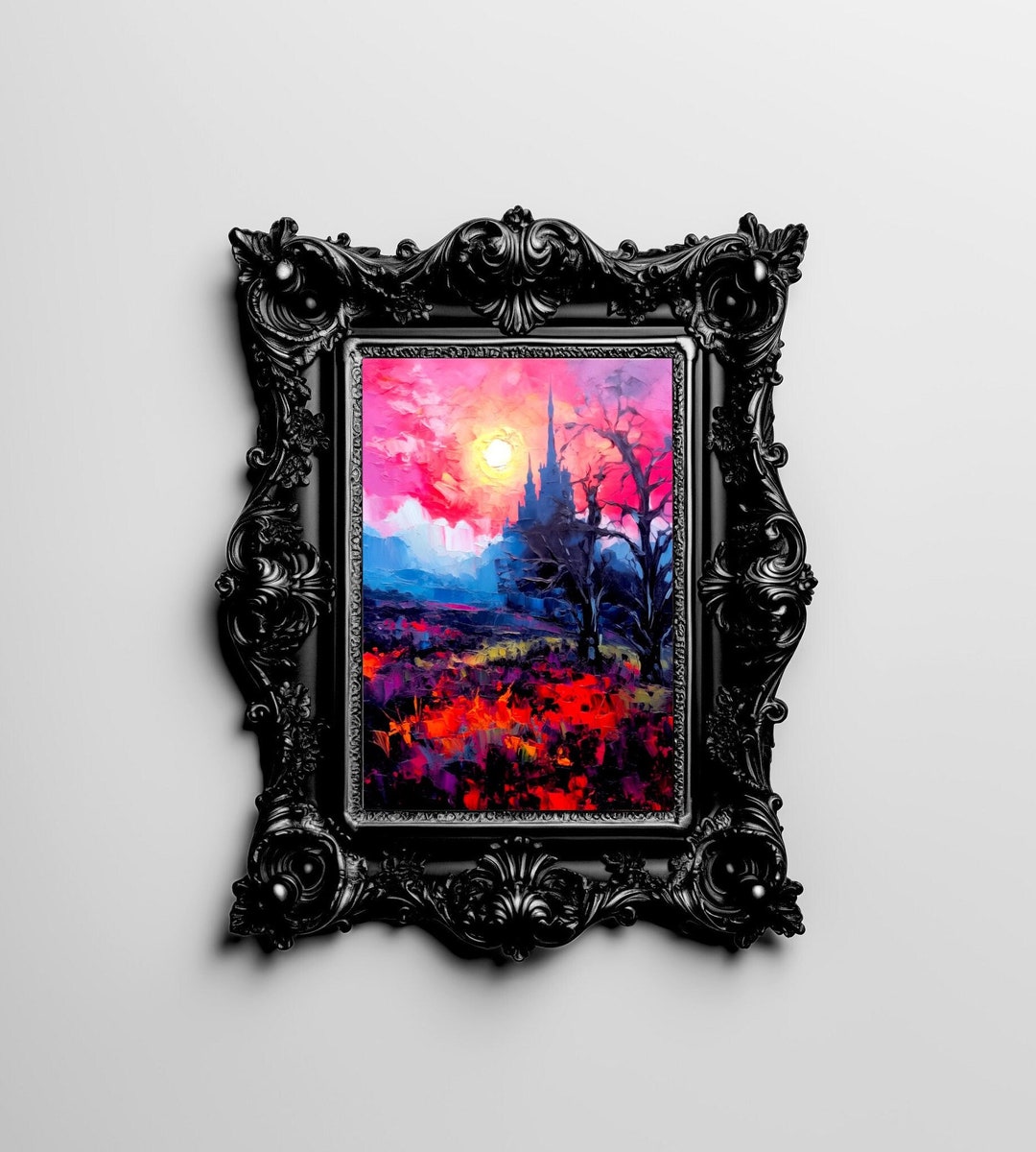 Castle Glow VI. Gothic Boho Artwork. Enhanced Matte Paper - Etsy