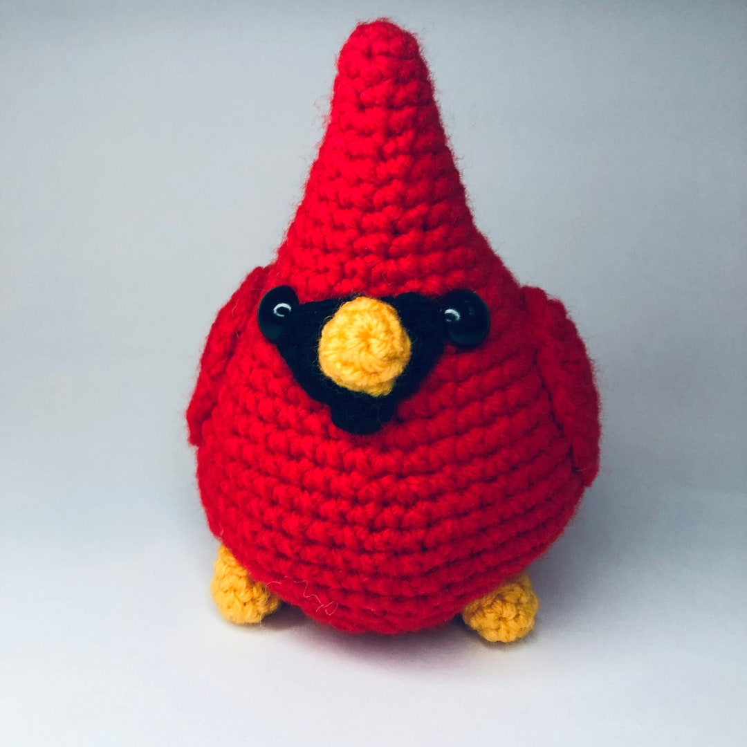 Chubby Cardinal CROCHET PATTERN - Etsy