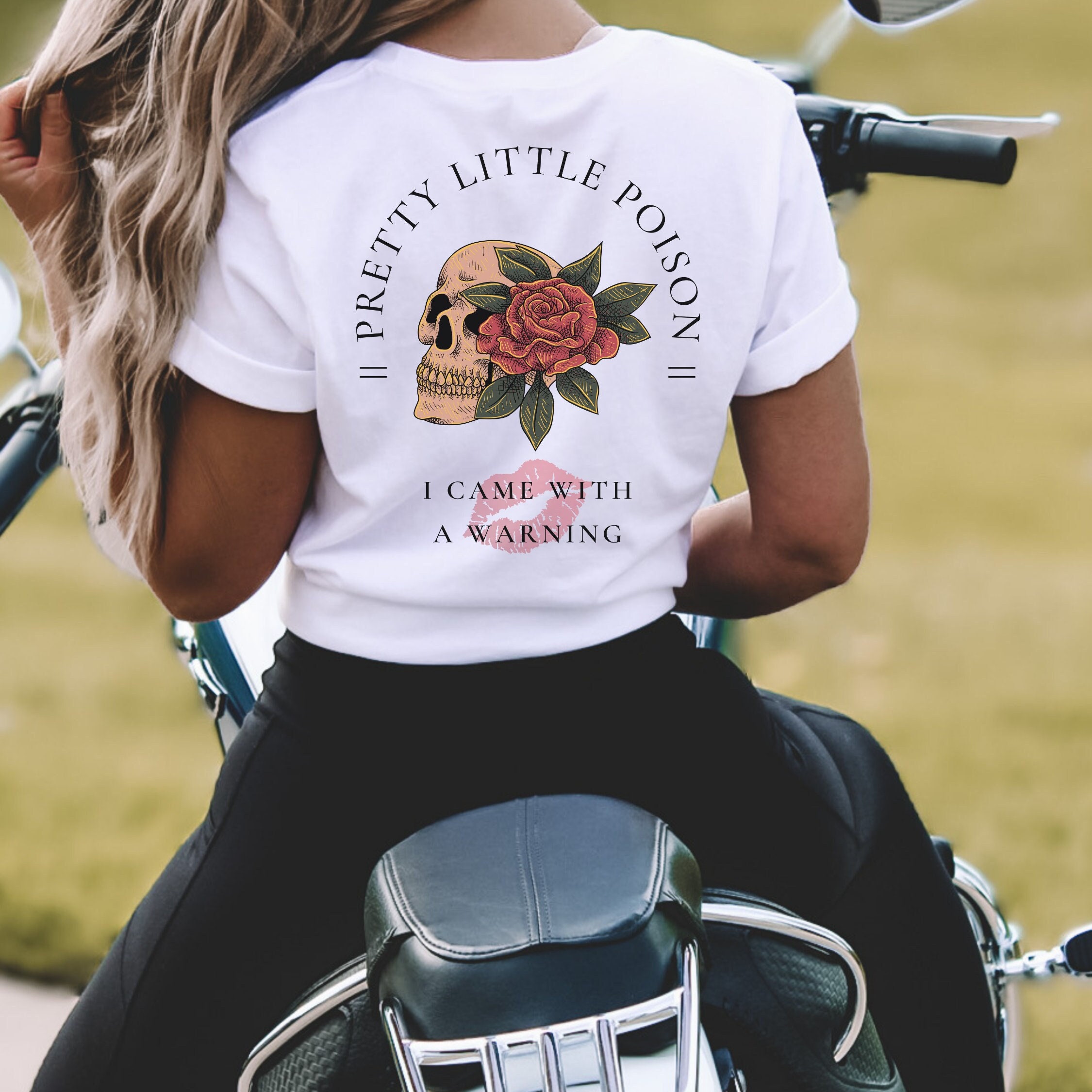Pretty Little Poison Skull Shirt, Warren Zeiders Shirt, Graphic Tee ...