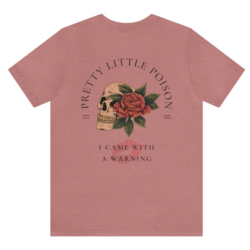 Pretty Little Poison Skull Shirt, Warren Zeiders Shirt, Graphic Tee ...