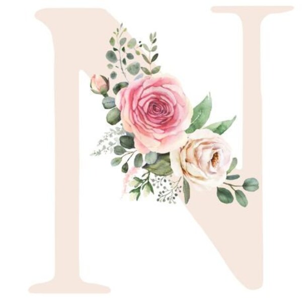 Floral Letter - Etsy