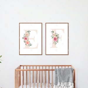 Letter E Wall Decor Digital Download Initial Wall Art - Etsy