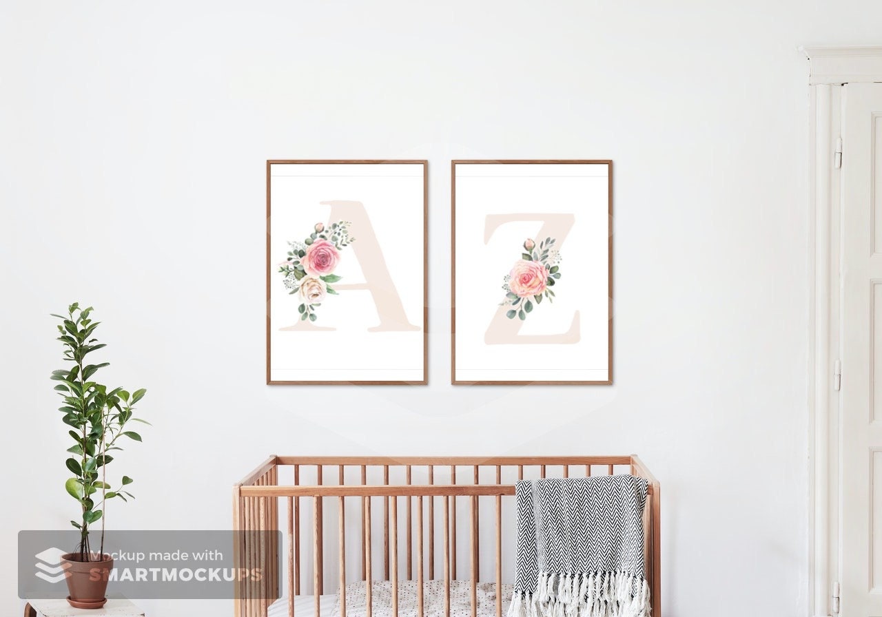 Letter A Wall Decor Digital Download Initial Wall Art - Etsy