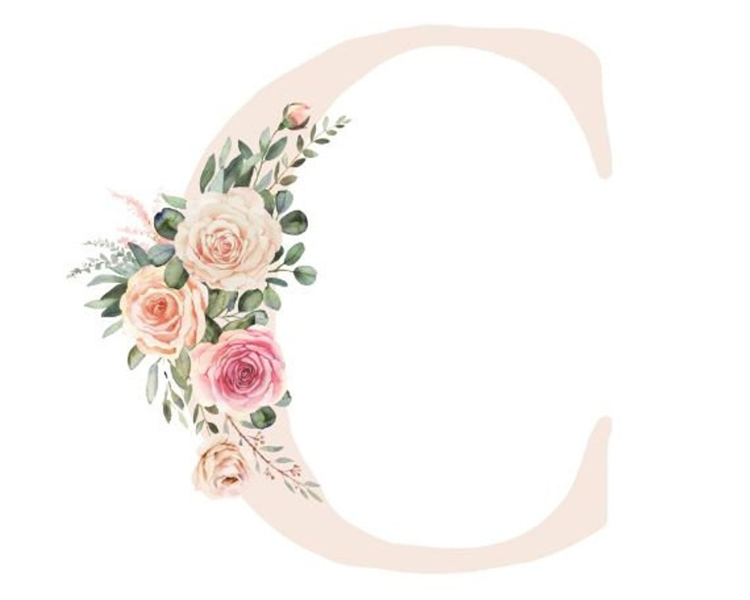 Letter C Wall Decor Digital Download Initial Wall Art - Etsy
