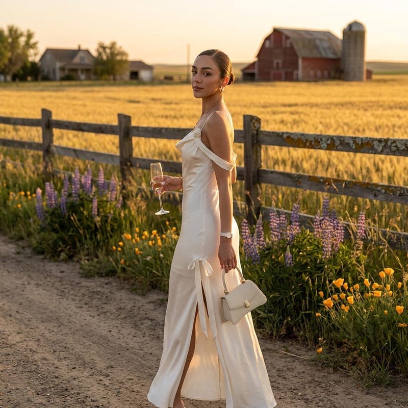 White Cowl Wedding Dress - Etsy