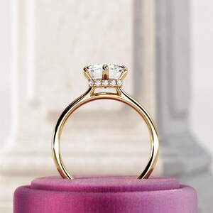 2.5 Carat Emerald Cut Lab Grown Diamond Kite Set Engagement Ring ...