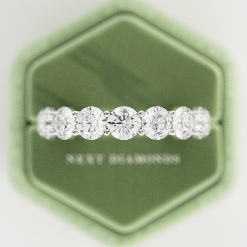 4.8CT Lab Grown Diamond Eternity Band / U Shape Eternity Band - Etsy