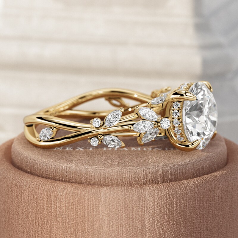 Nature Inspired Engagement Rings Etsy