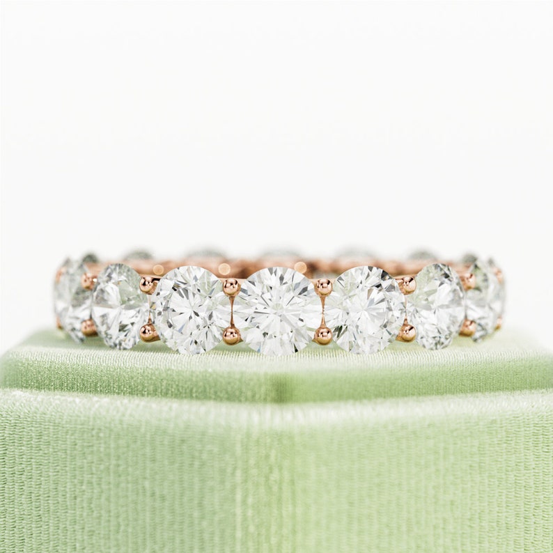 4.8CT Lab Grown Diamond Eternity Band / U Shape Eternity Band - Etsy