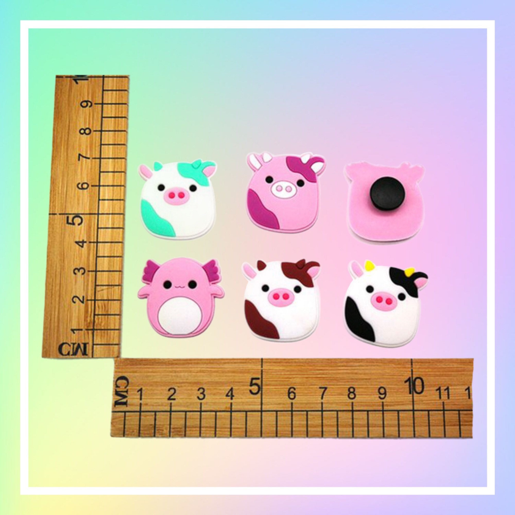 Squishmallow Inspired Croc Charms Rubber Shoe Charms Cartoon Jibbitz - Etsy