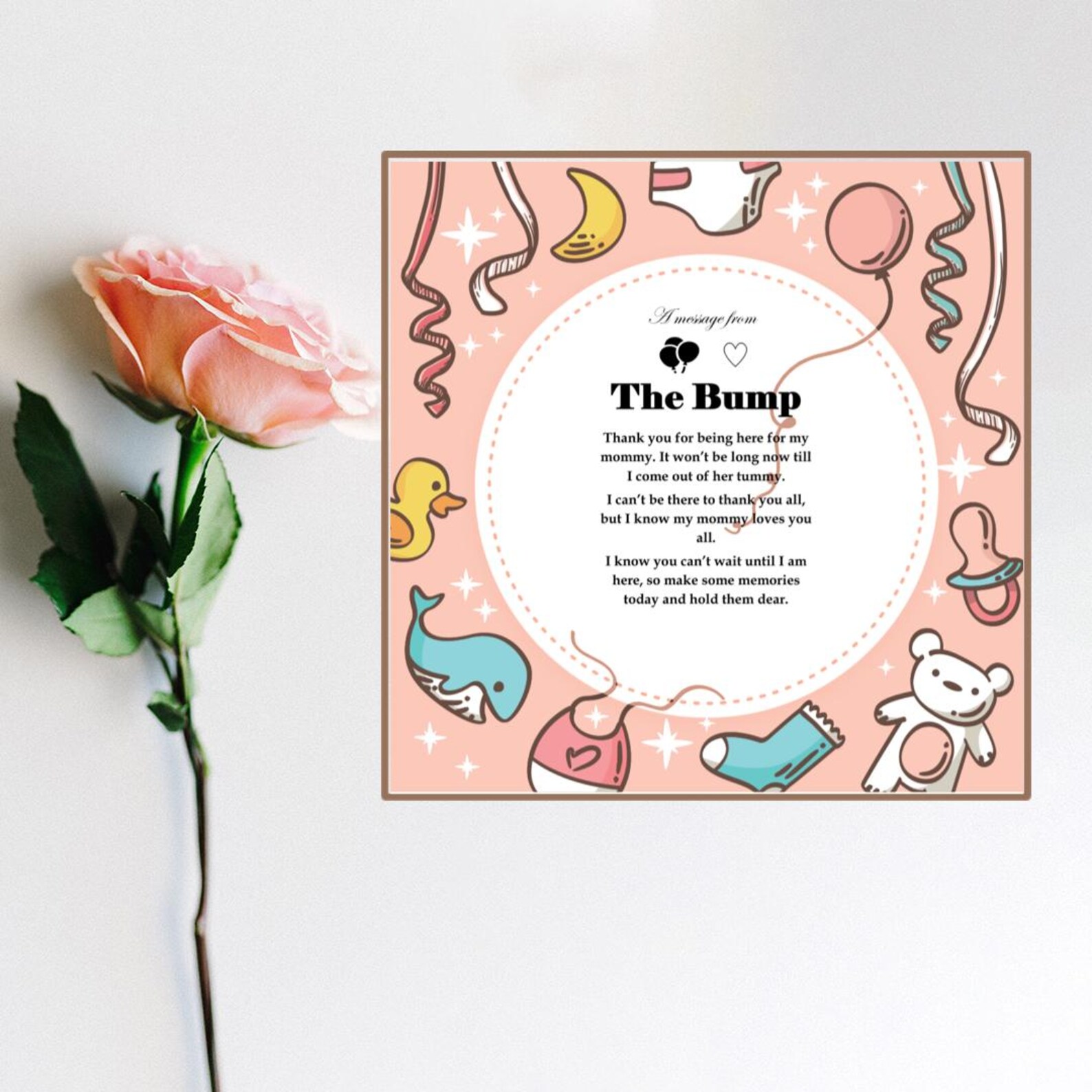 A Message From the Bump. Printable Signs. Digital Download. - Etsy