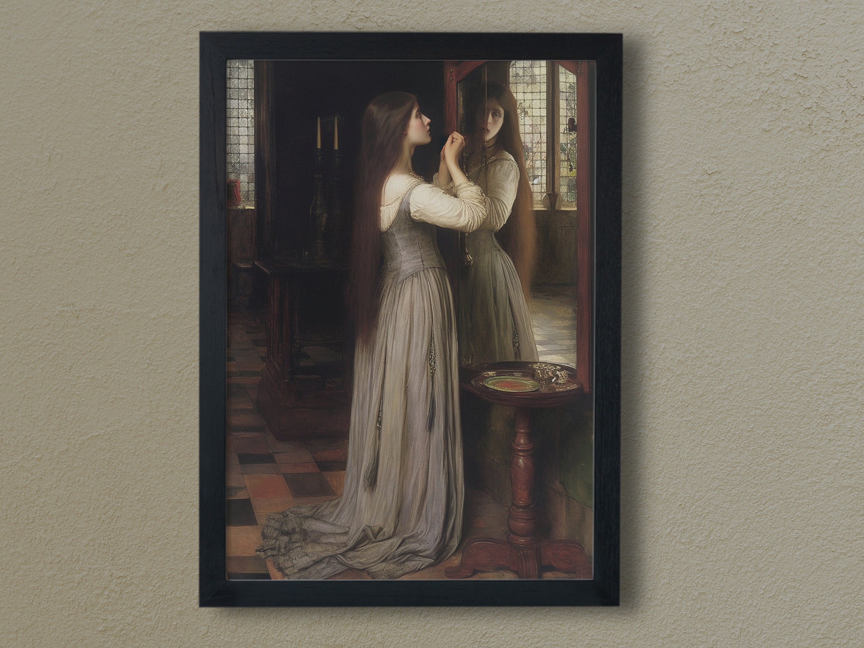 Set of 7 Dark Academia Victorian Oil Painting Prints Vintage - Etsy