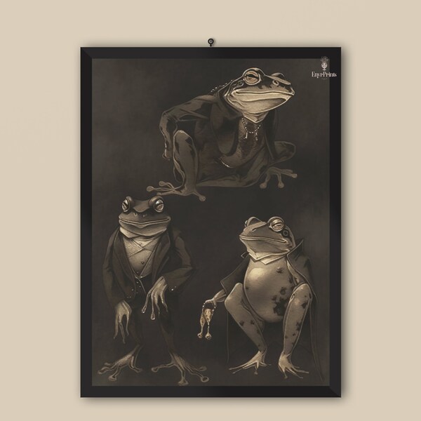 Gentleman Frog - Etsy