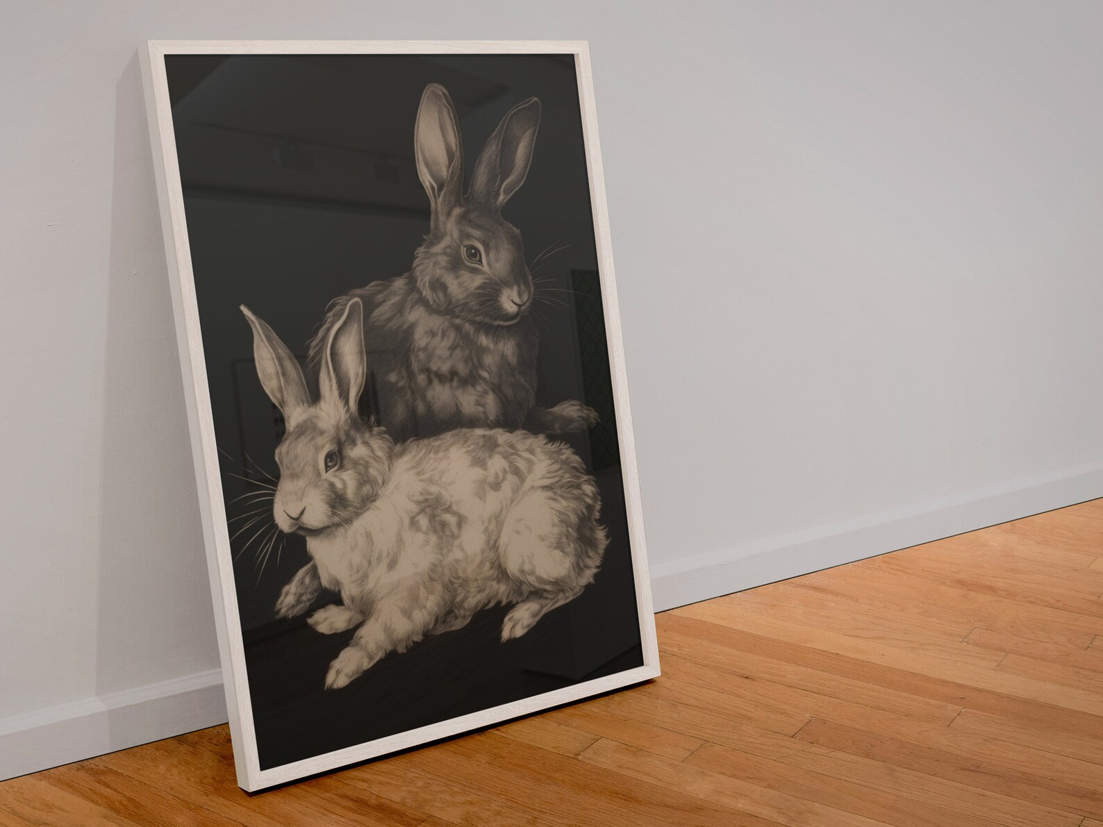 Dark Academia Rabbits Print Vintage Dark Moody Animal Printable Dark ...
