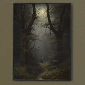 Set of 6 Dark Cottagecore Nature Themed Prints Vintage Moody Dark ...