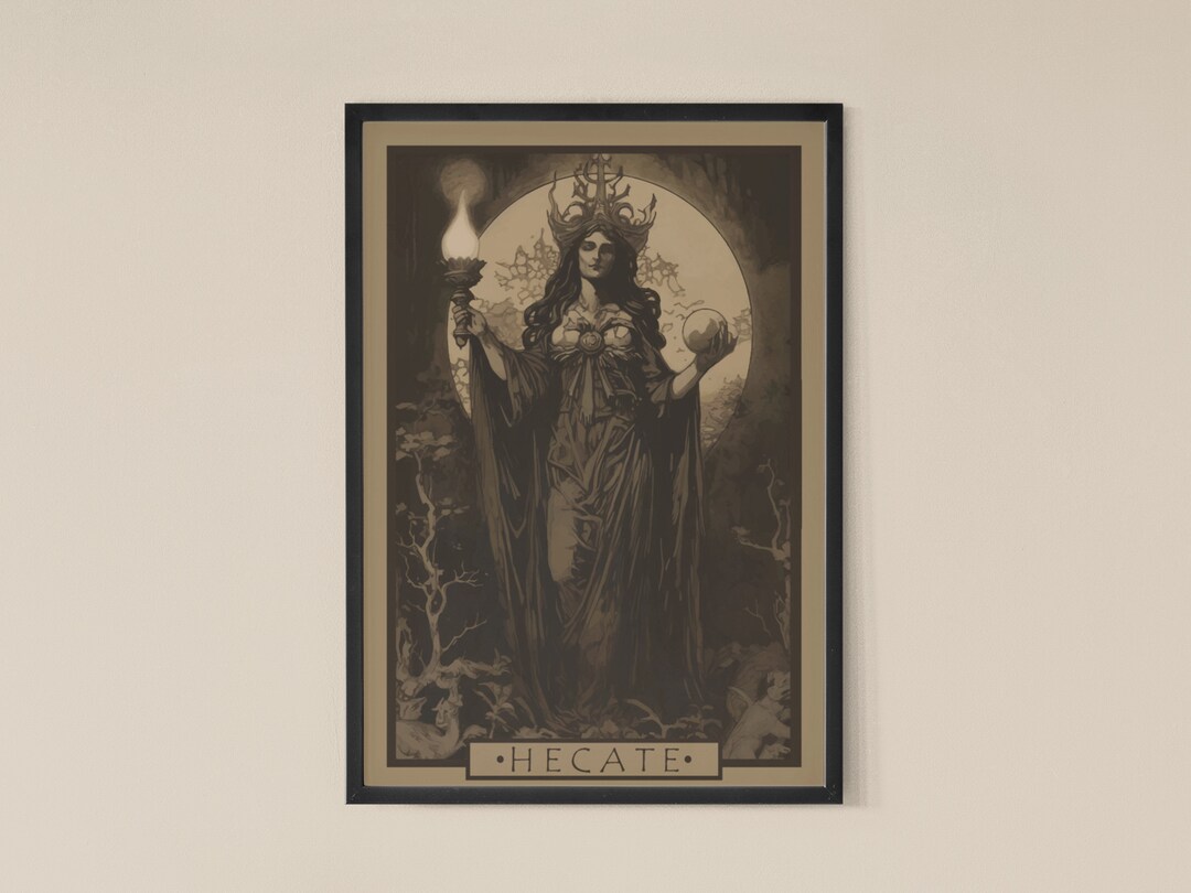 Greek Goddess Hecate Digital Print | Witchy Wicca Gothic Decor ...