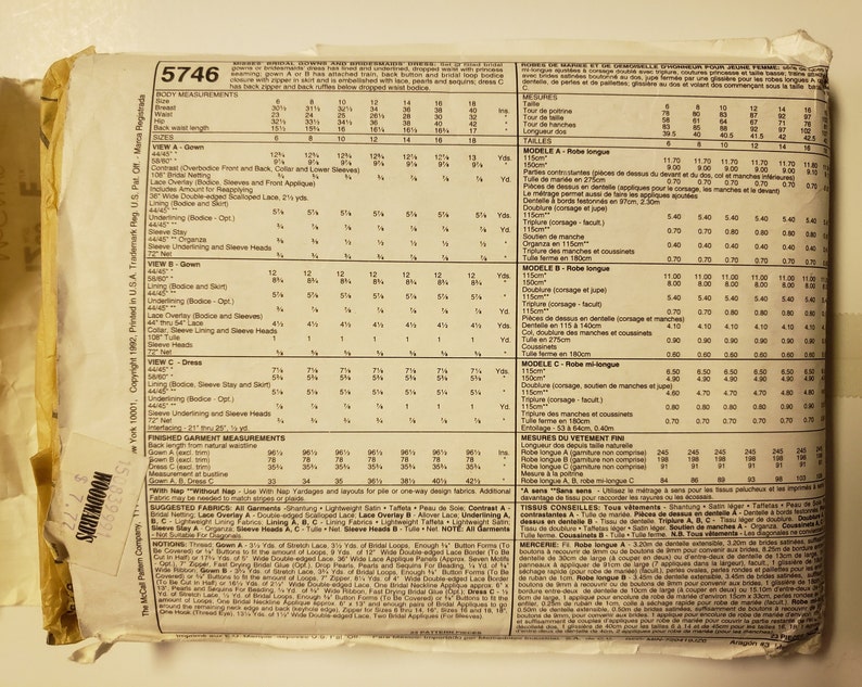 1990s Ali Cyn Wedding Dress With Fitted Bodice Puff Sleeves bust 38 ...