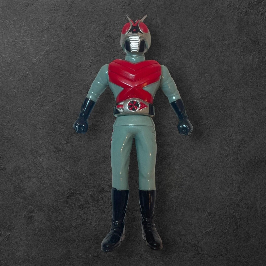 Bandai 1989 Kamen Rider X 6 Tall Sofubi Figure Great Condition. Jin ...