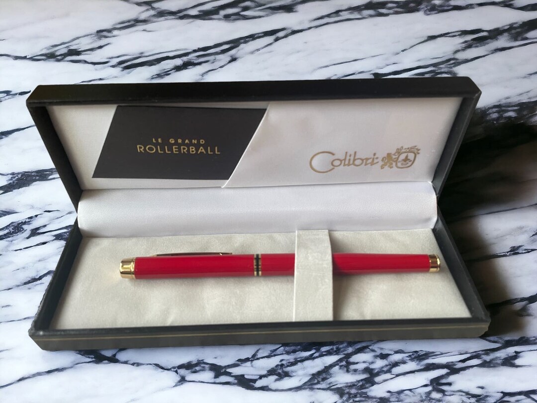 Colibri Le Grande Rollerball Red Key Pen Great Gift Desk Gentleman's ...