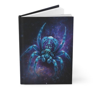 Celestial Tarantula Spider Journal | Galaxy Sky, Witchy Diary - Etsy