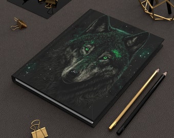 Engraved Wolf Scene Lined Journal 6x9 Can Be Made - Etsy