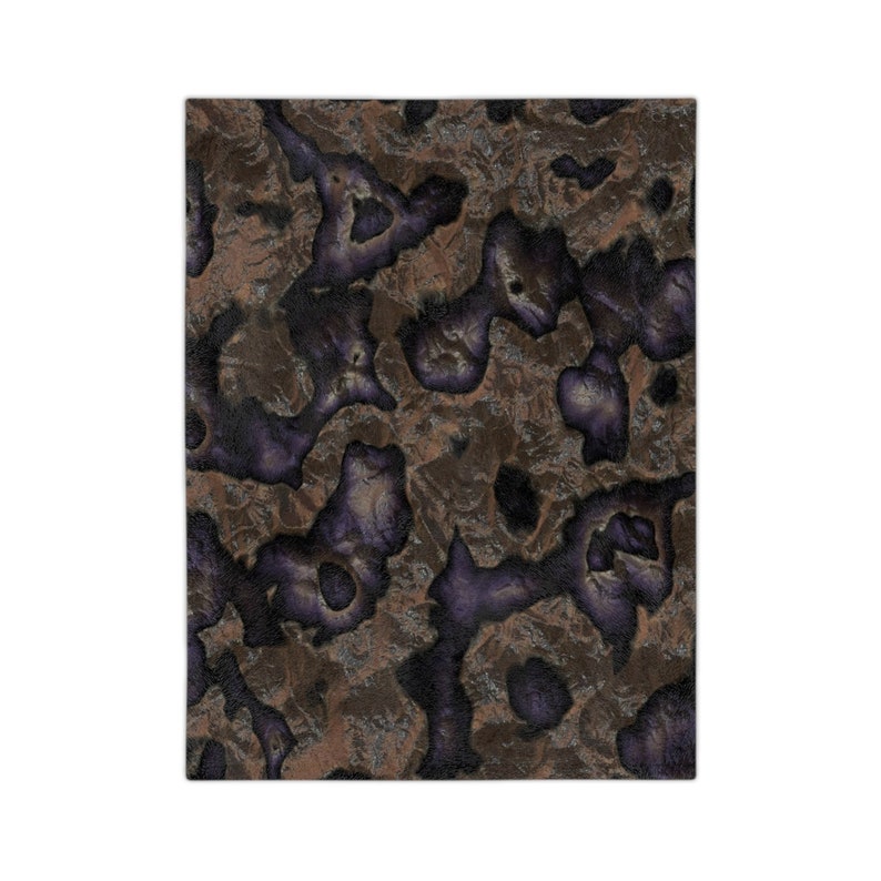 Vintage Copper Abalone Shell Throw Blanket Pretty Brown Minky - Etsy