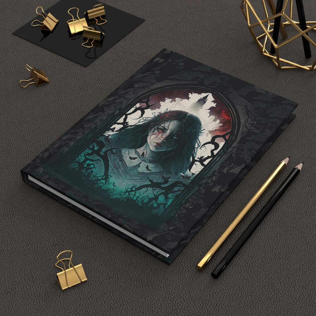 The Girl in the Castle Window Gothic Goddess Witch Journal Witchy Journal Pretty Diary Notebook ...