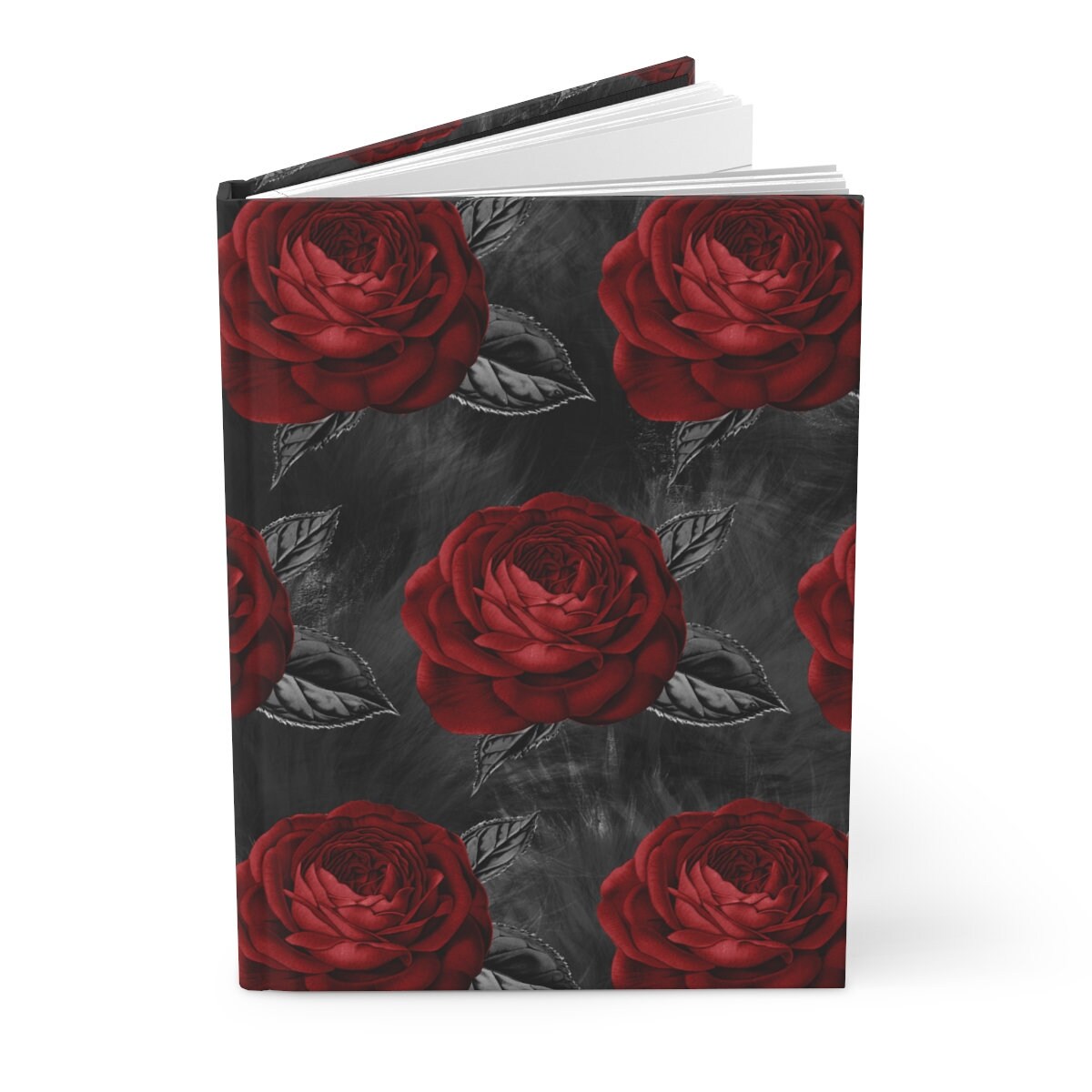 Beautiful Gothic Red Roses Aesthetic Journal | Pretty Witchy Notebook ...