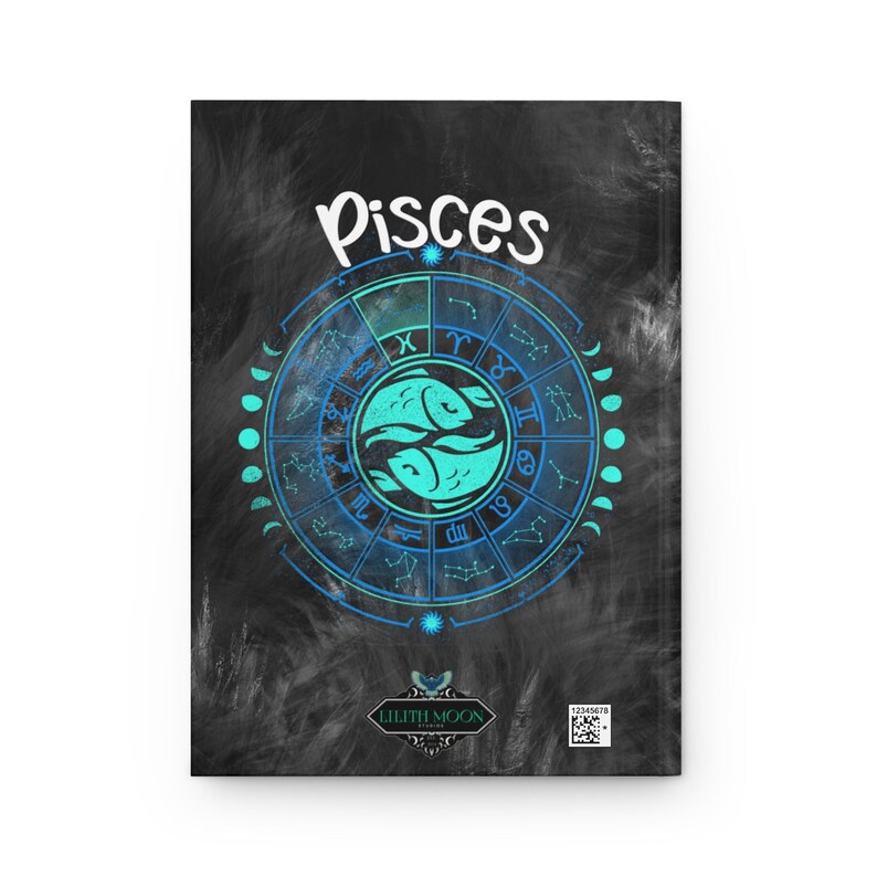 Pisces Astrology Symbol Chart Zodiac Sign Journal Pretty - Etsy