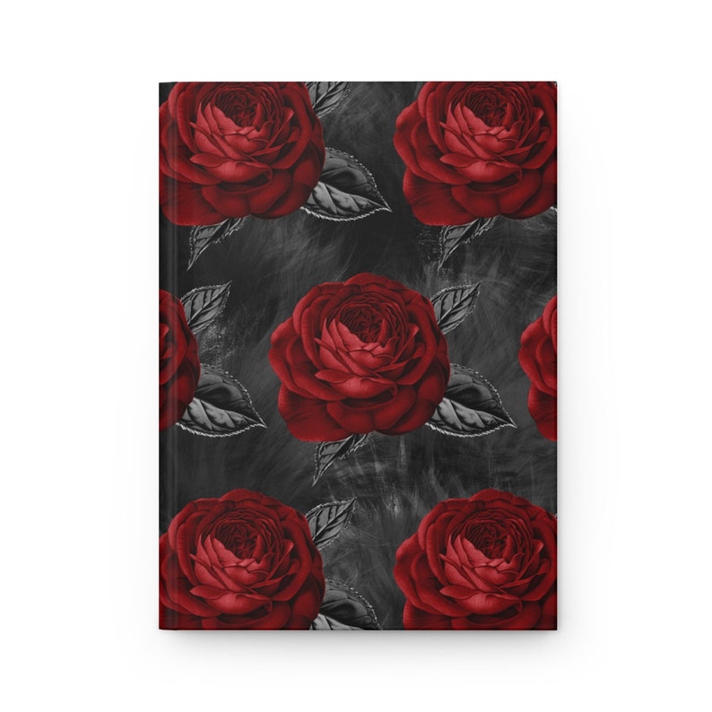 Beautiful Gothic Red Roses Aesthetic Journal | Pretty Witchy Notebook ...
