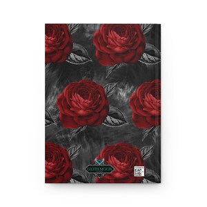 Beautiful Gothic Red Roses Aesthetic Journal | Pretty Witchy Notebook ...
